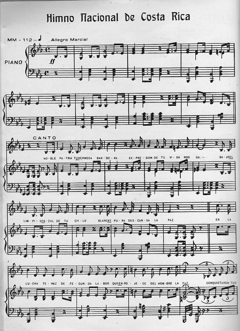 El Himno Nacional de Costa Rica - SensorialSunsets